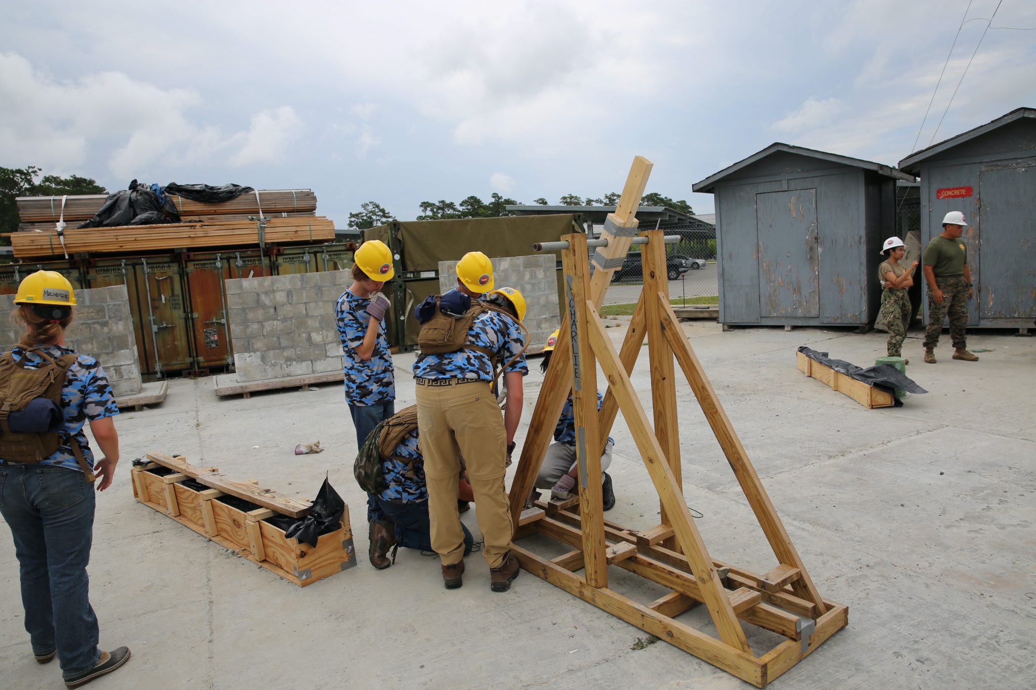 Camp Mentor Gives Back at the USMC Engineering & Construction Camp - SAME