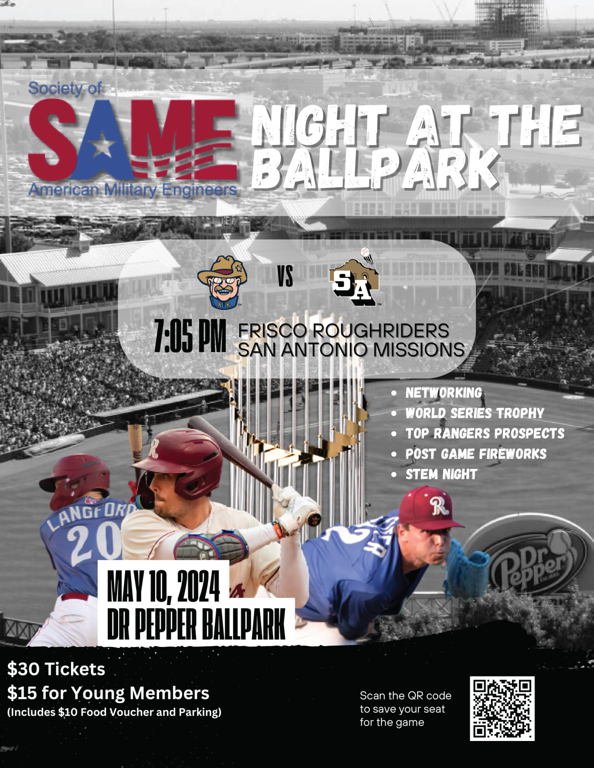 SAME Dallas Post Night at Dr. Pepper Ballpark - SAME