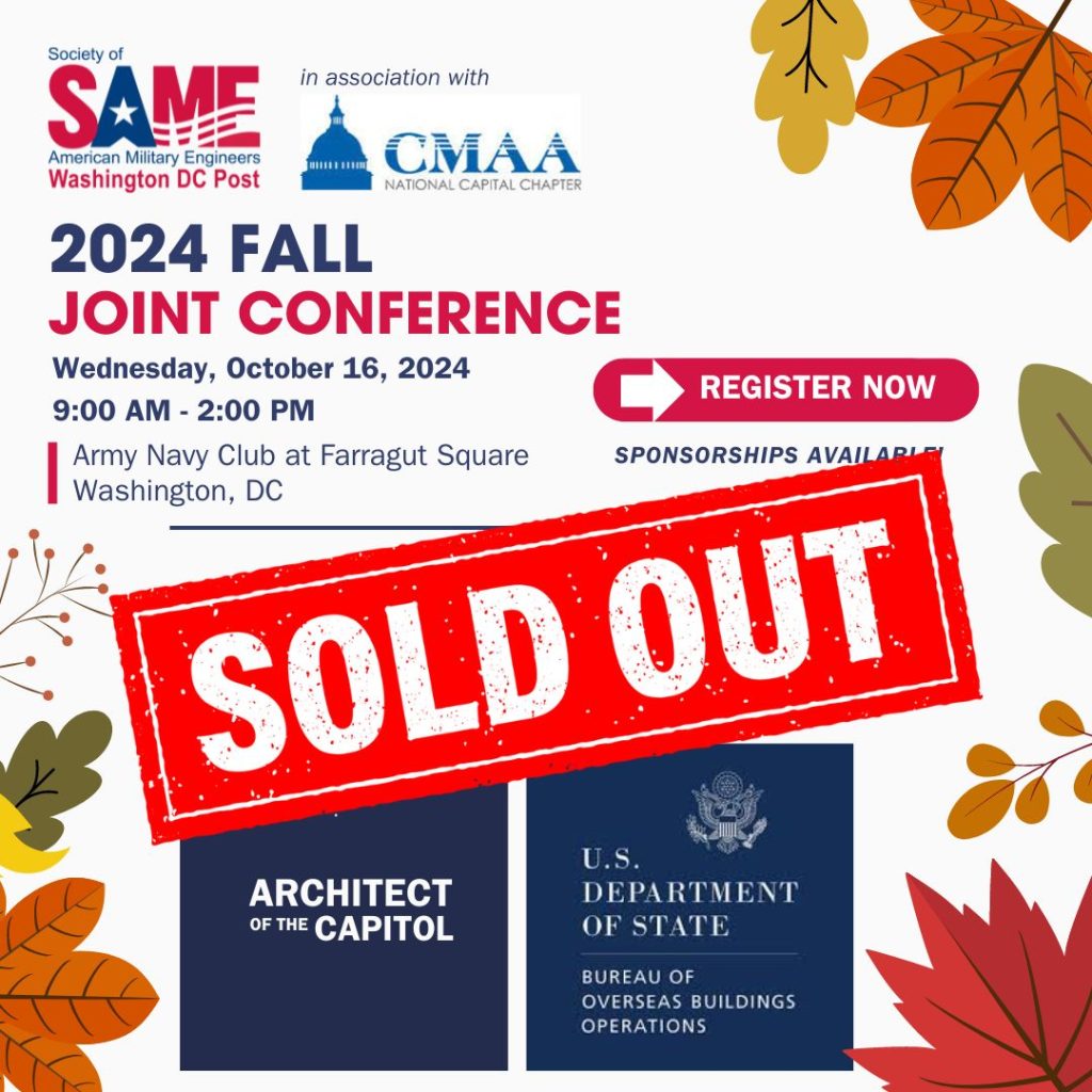 SOLD OUT - SAME DC and CMAA NCC - Wed., Oct. 16 - 2024 Fall Joint ...