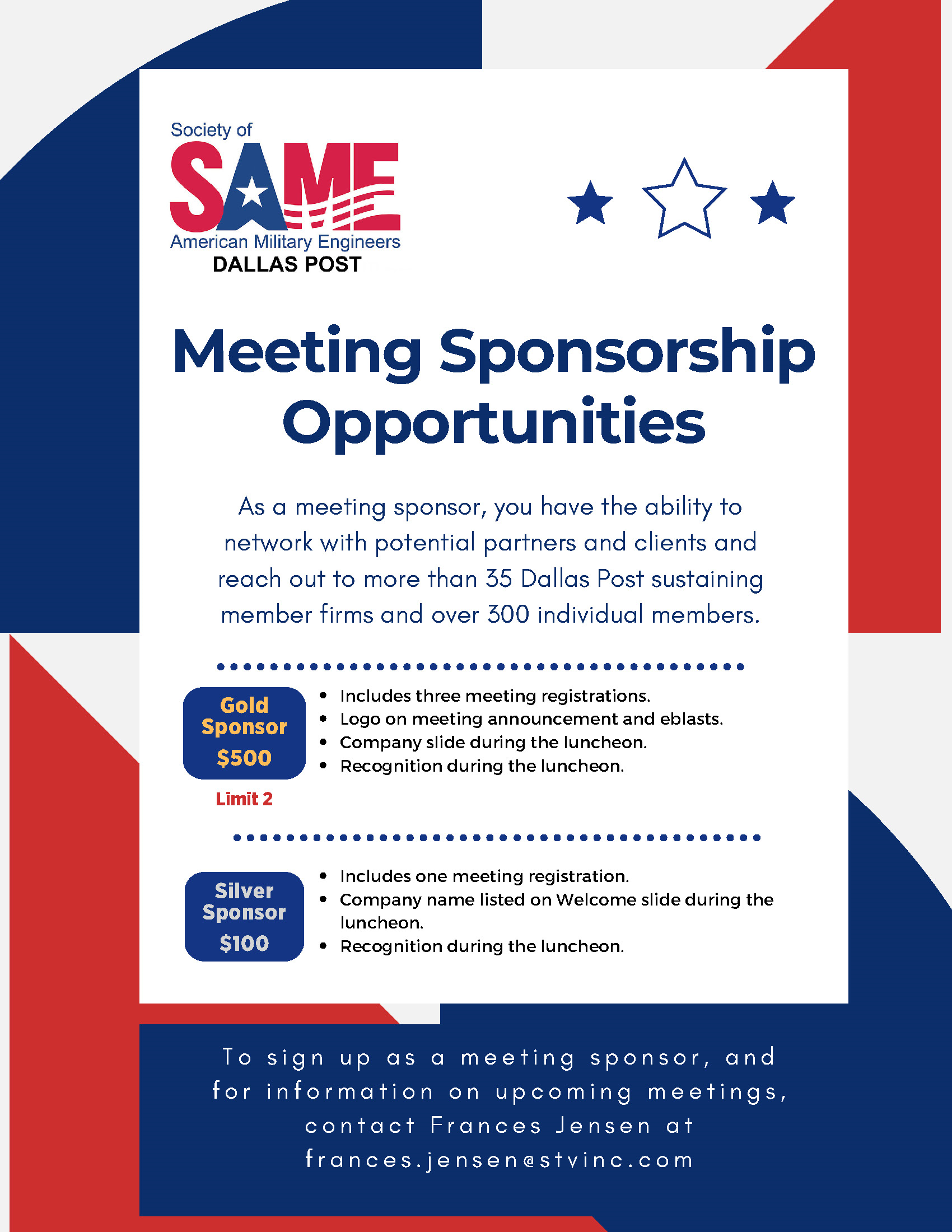 Meeting Sponsorship Now Available - SAME