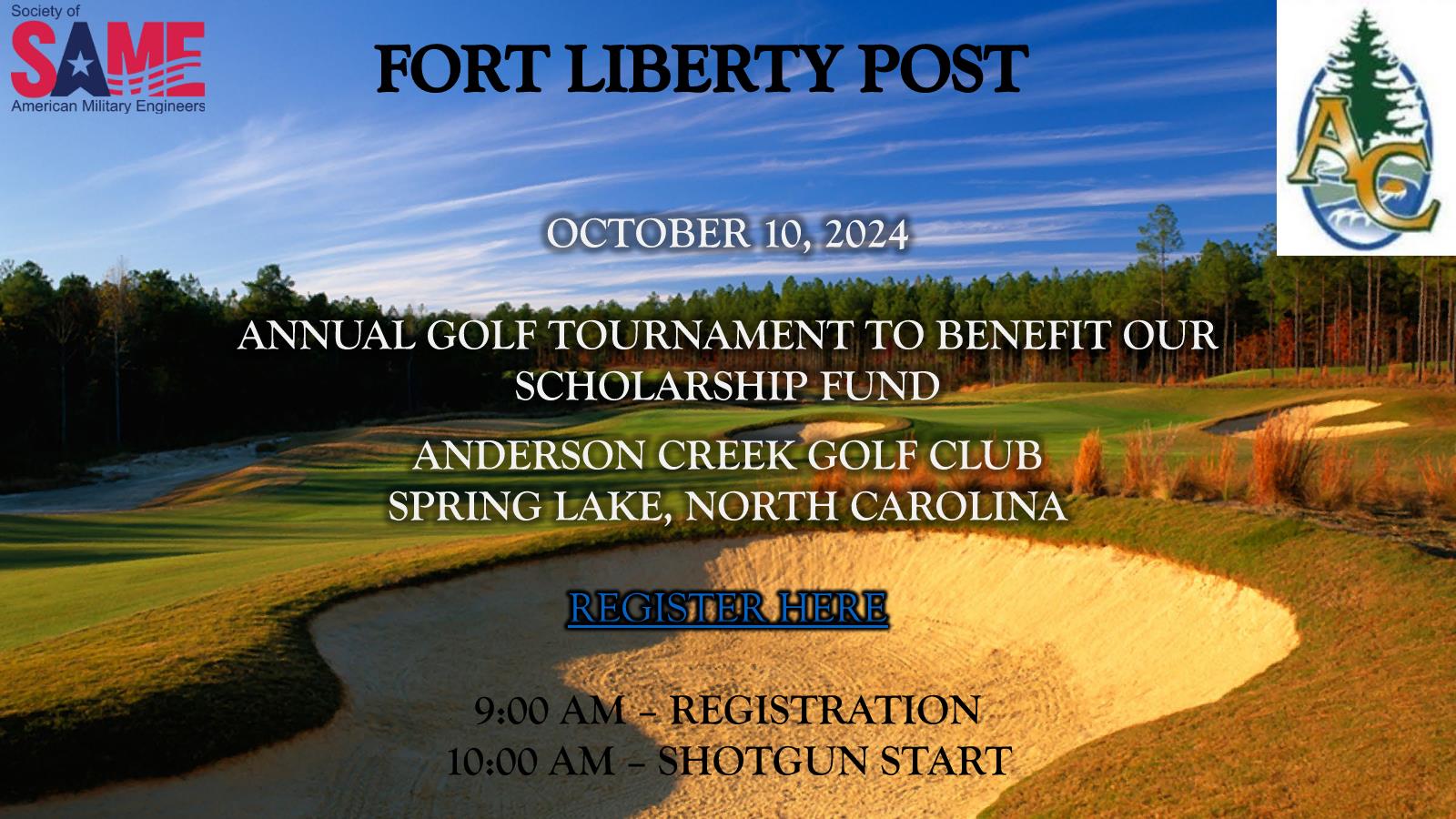Fort Liberty Post 2024 Scholarship Golf Tournament - SAME