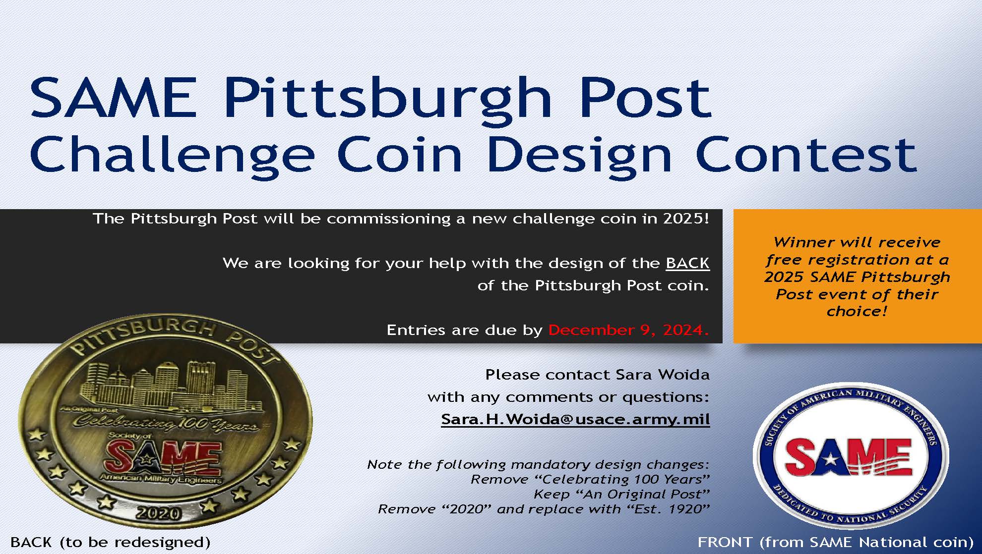 SAME Pittsburgh Post Challenge Coin Design Contest - SAME