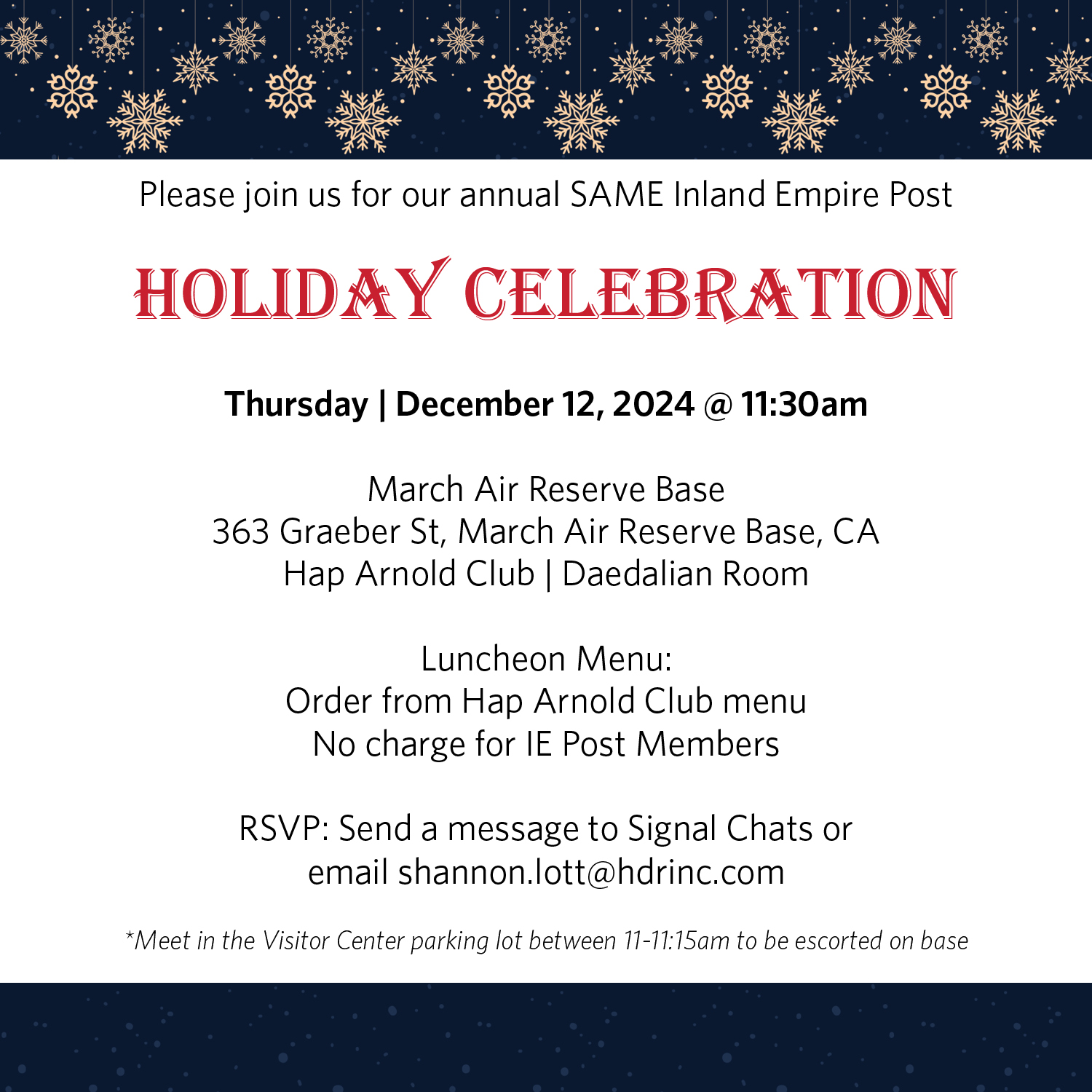 Holiday Celebration Luncheon Same