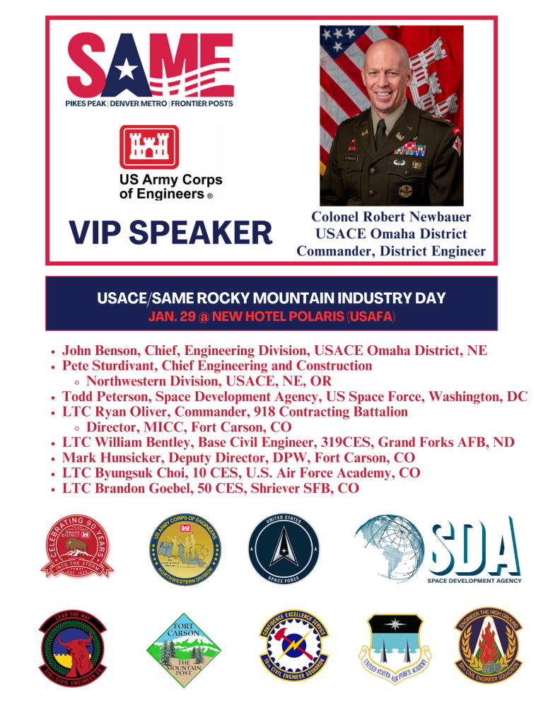 Rocky Mountain Region Industry Day w/ USACE Omaha District. Brand New ...