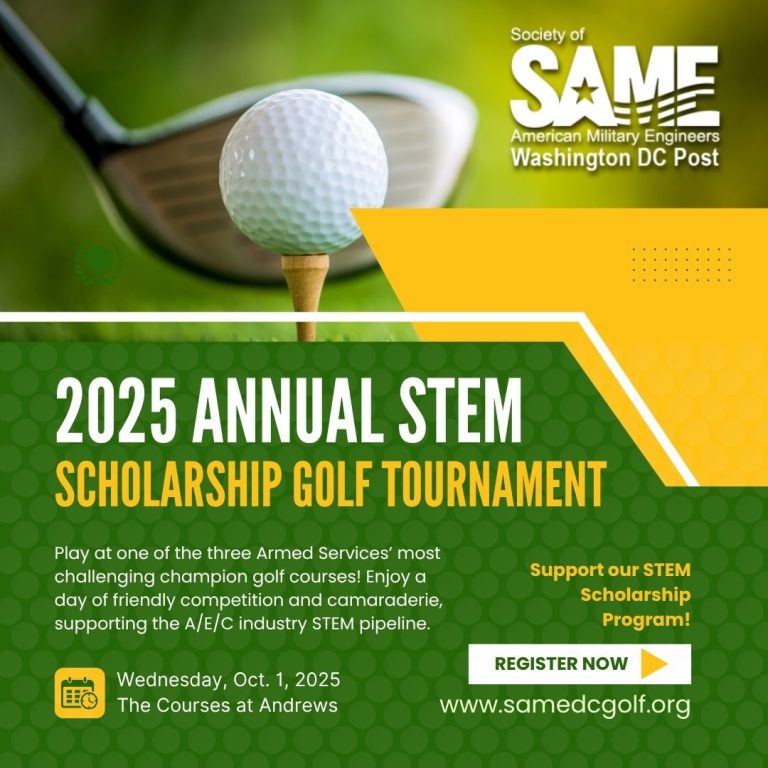 SAME DC - Wed., Oct. 1 - 2025 Scholarship Golf Tournament, The Courses at Andrews - SAME