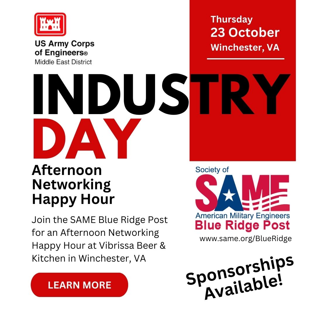 SAME Blue Ridge Post - Oct. 23 - Register Now - USACE Middle East ...