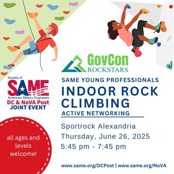 SAME DC & NoVA - June 26 - Indoor Rock Climbing (a GovCon Rockstars ...