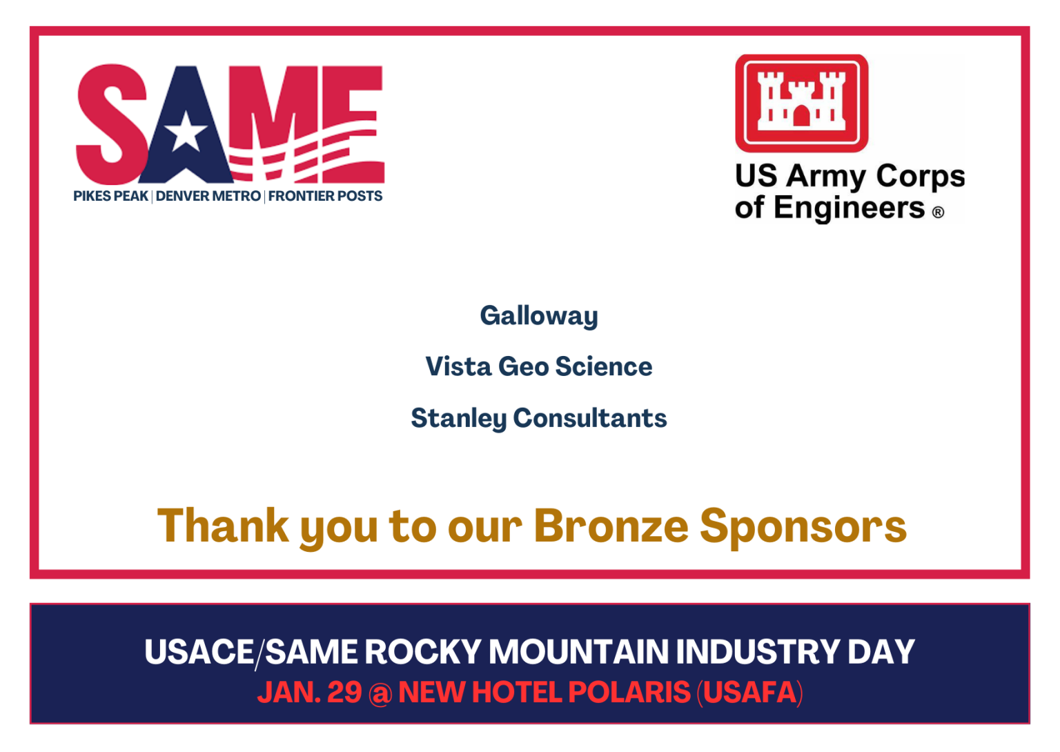 Rocky Mountain USACE Industry Day - SAME