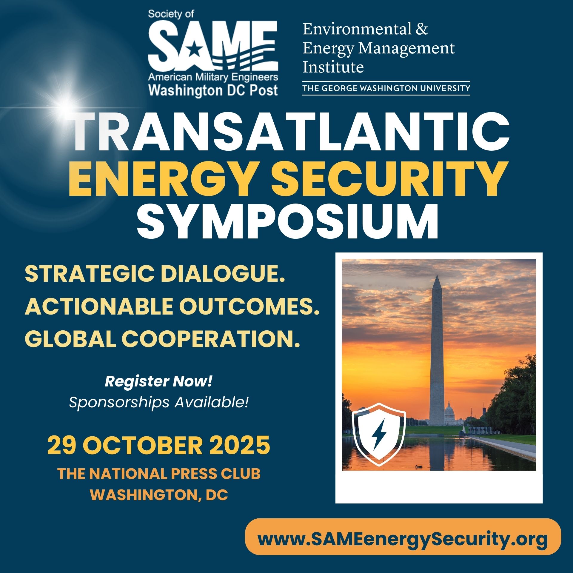 SAME DC Post w/ George Washington University EEMI - Wed. Oct. 29 - Transatlantic Energy Security ...