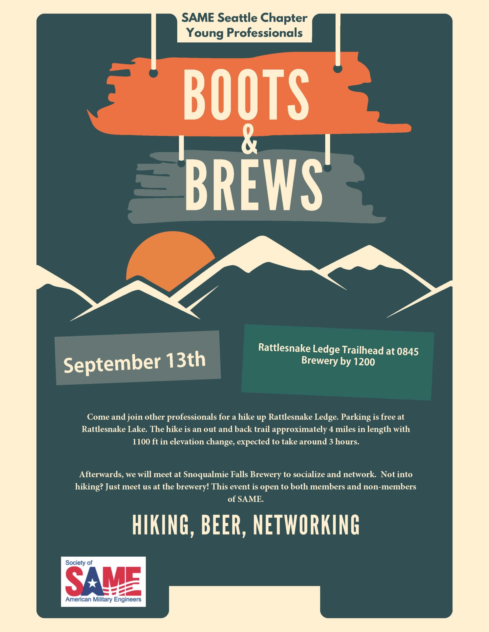 Seattle Post Young Professionals Boots & Brew - SAME